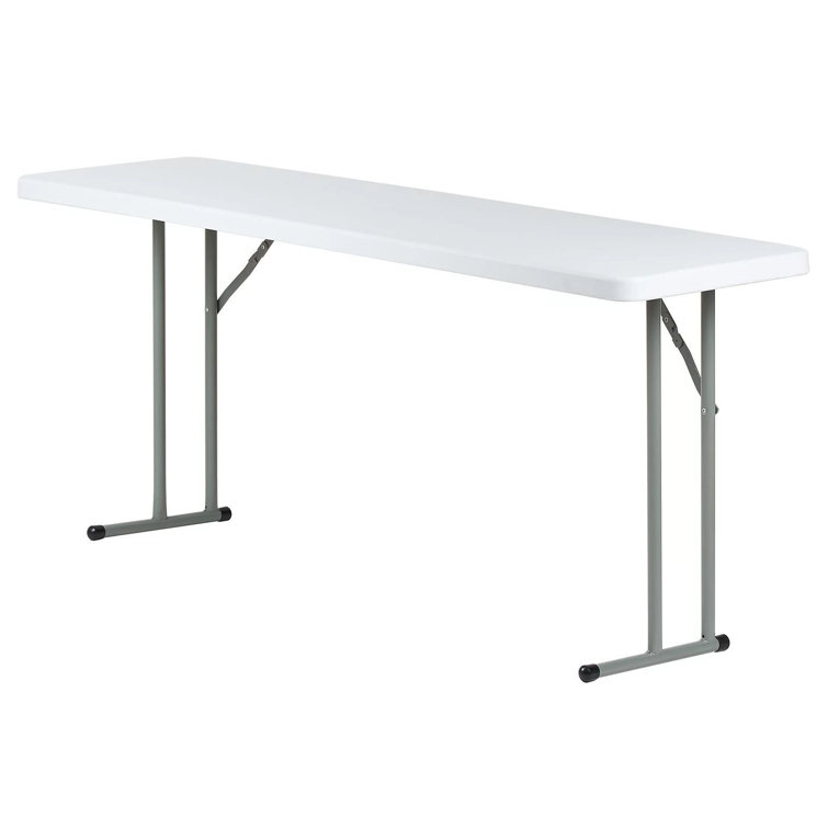 TAJIA 72'' Plastic Rectangular Portable Folding Table | Wayfair